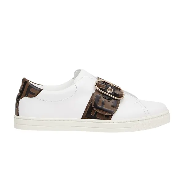 Fendi Leather Slip-on With Ff Buckle