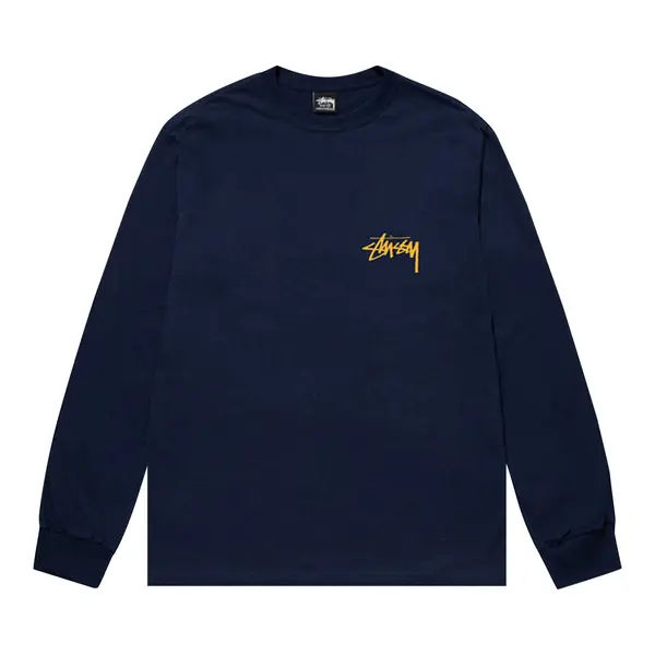 StÜssy Landin Long-sleeve Tee 'navy - Blue