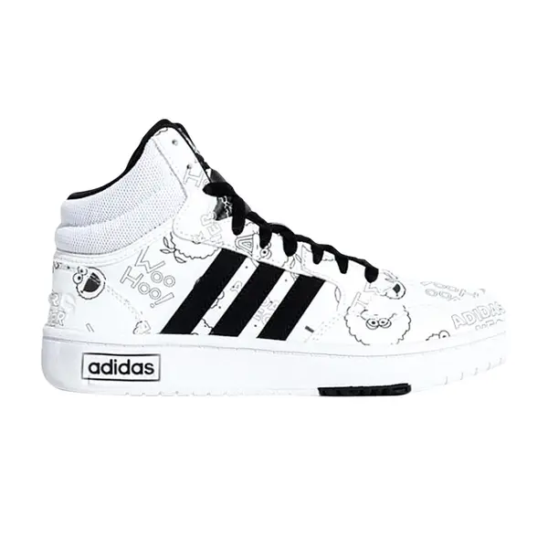 Adidas Sesame Street X Neo Hoops 3.0 Mid Sneakers - White