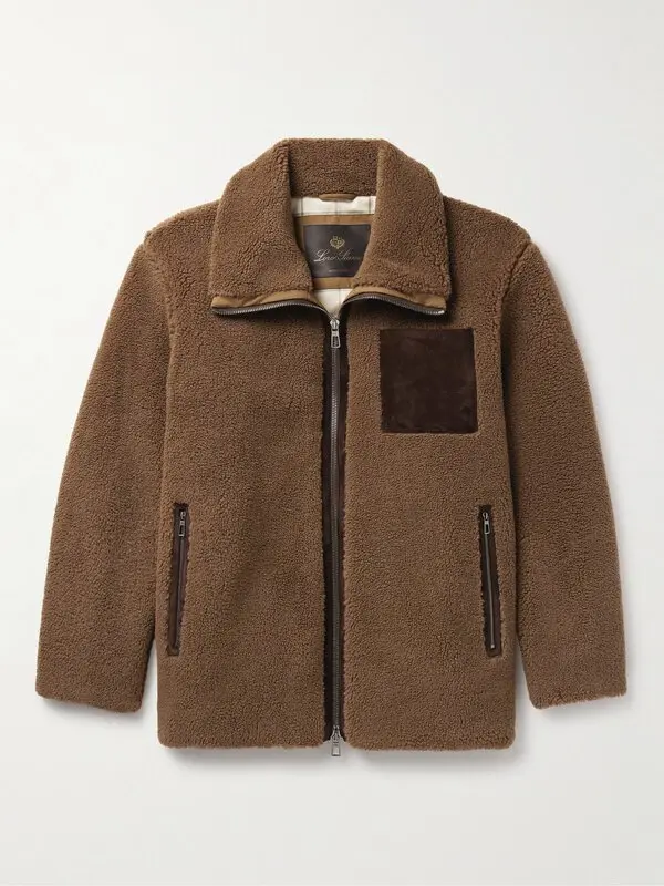 Loro Piana Tavan Cashmere And Silk-blend Fleece Jacket