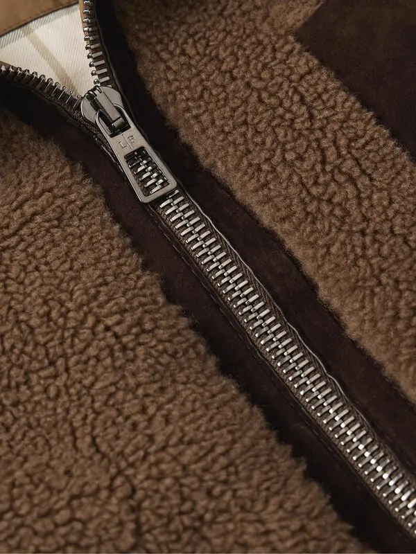 Loro Piana Tavan Cashmere And Silk-blend Fleece Jacket