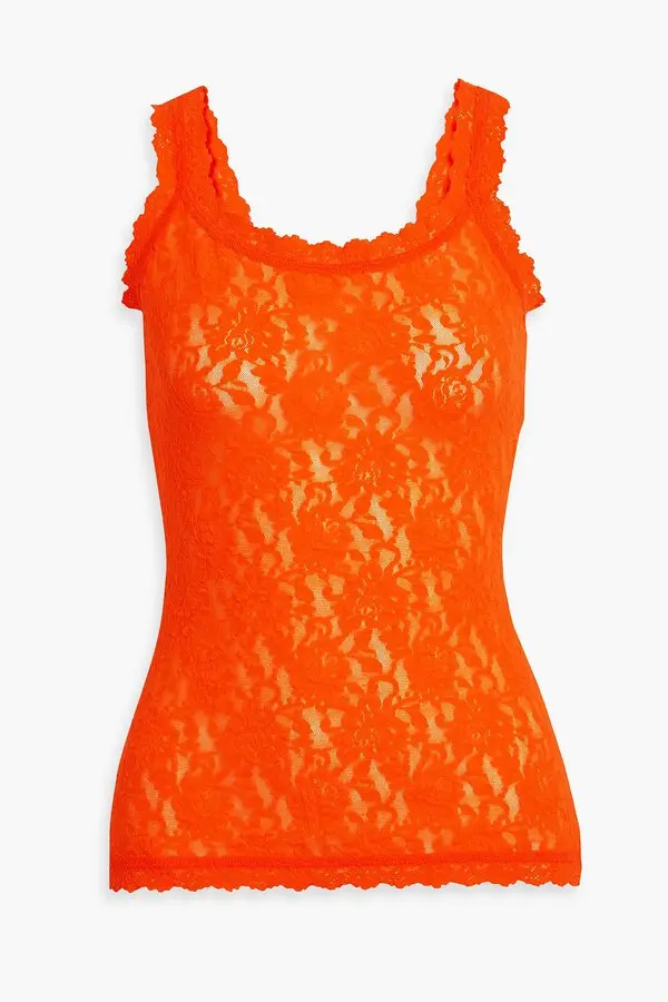 Hanky Panky Stretch-lace Camisole - Orange