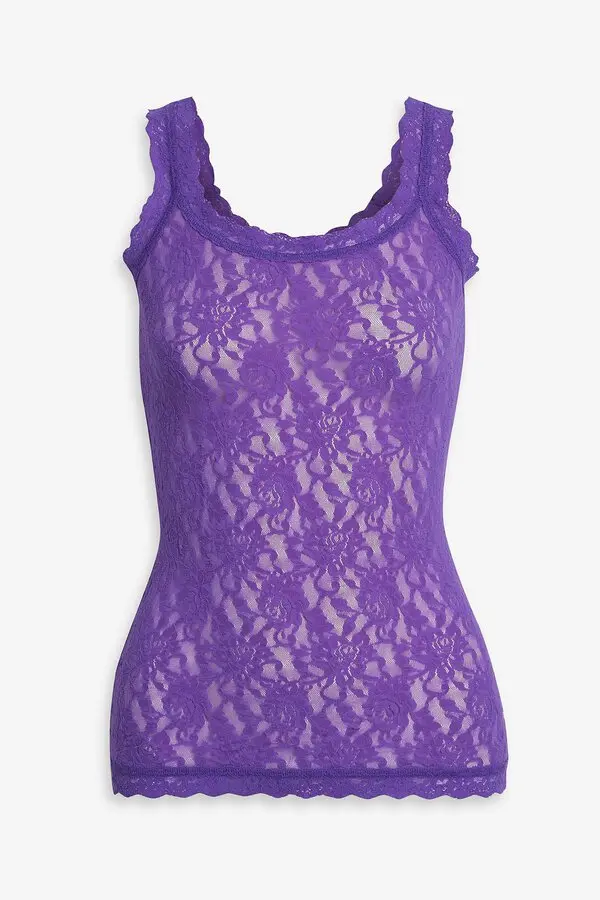 Hanky Panky Stretch-lace Camisole - Purple