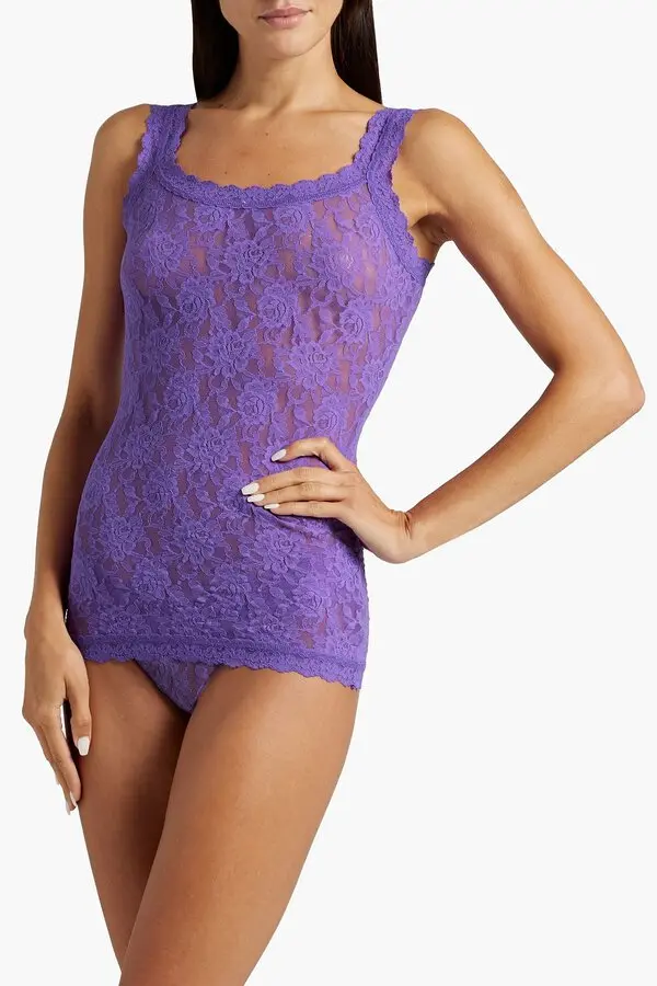 Hanky Panky Stretch-lace Camisole - Purple