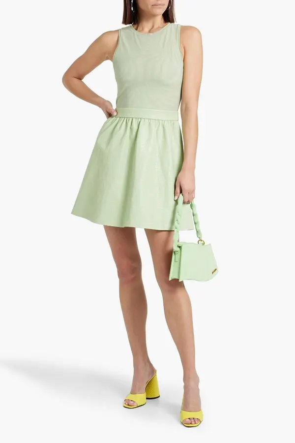 green emerald velvet dress Alice + Olivia Denny Boyfriend Blazer - Green main image 0