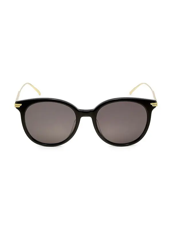 Bottega Veneta Combi 54mm Round Sunglasses
