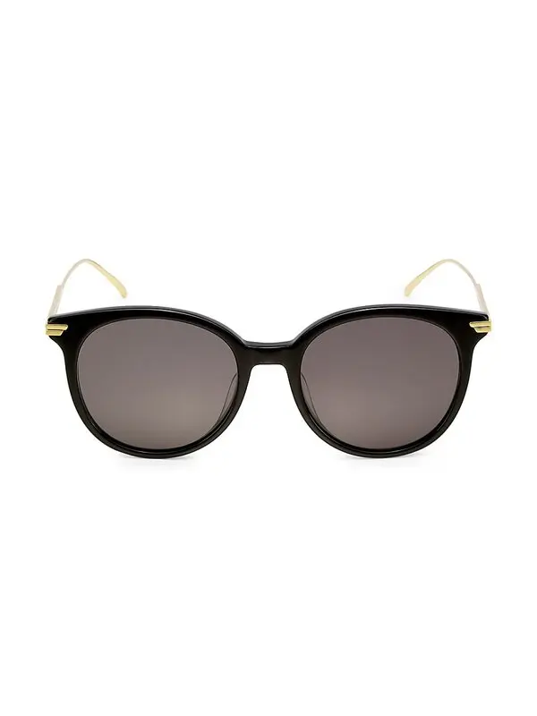 Bottega Veneta Combi 54mm Round Sunglasses