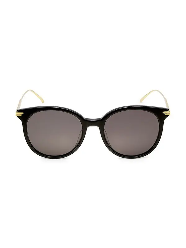 Bottega Veneta Combi 54mm Round Sunglasses