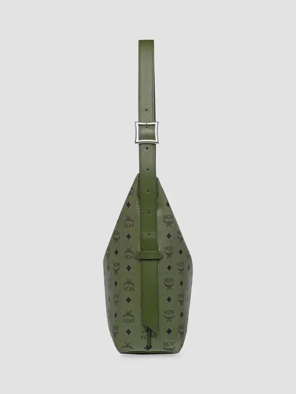 Mcm Aren Visetos Monogram Hobo Bag