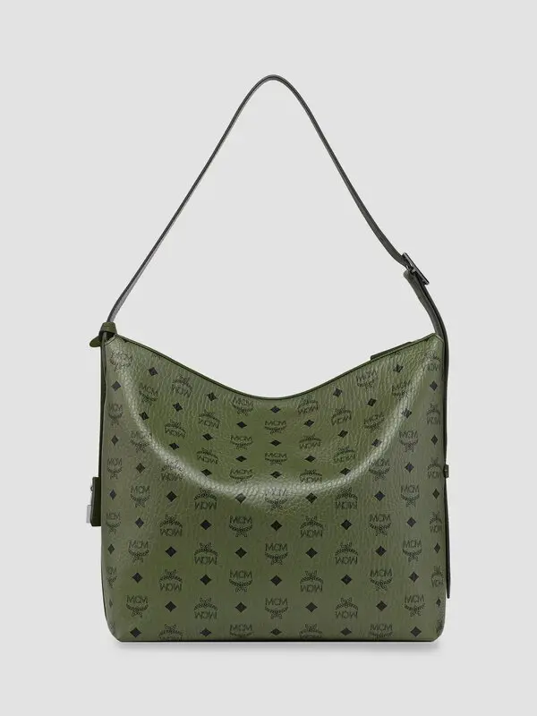 Mcm Aren Visetos Monogram Hobo Bag