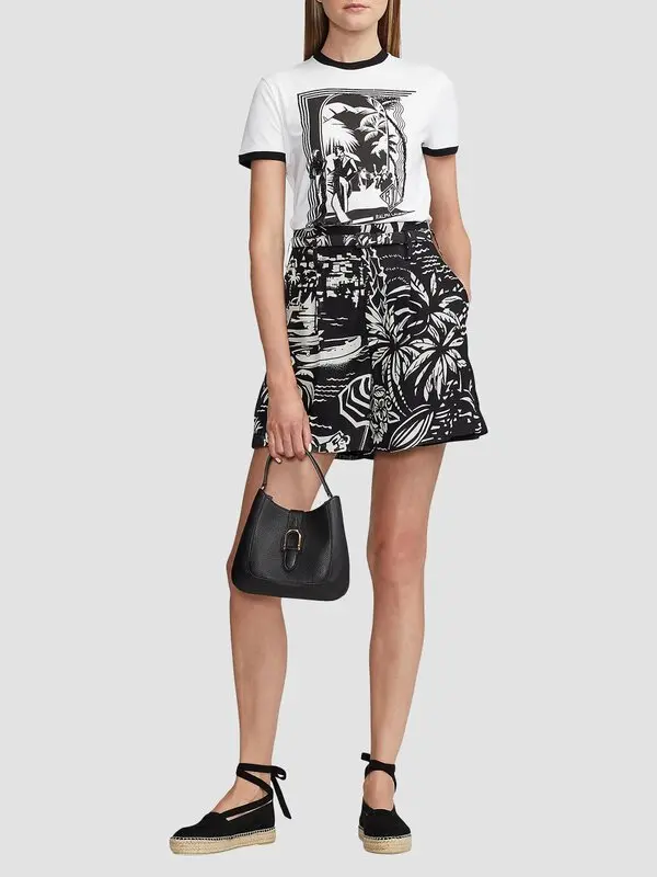 Ralph Lauren Welington Calfskin Shoulder Bag