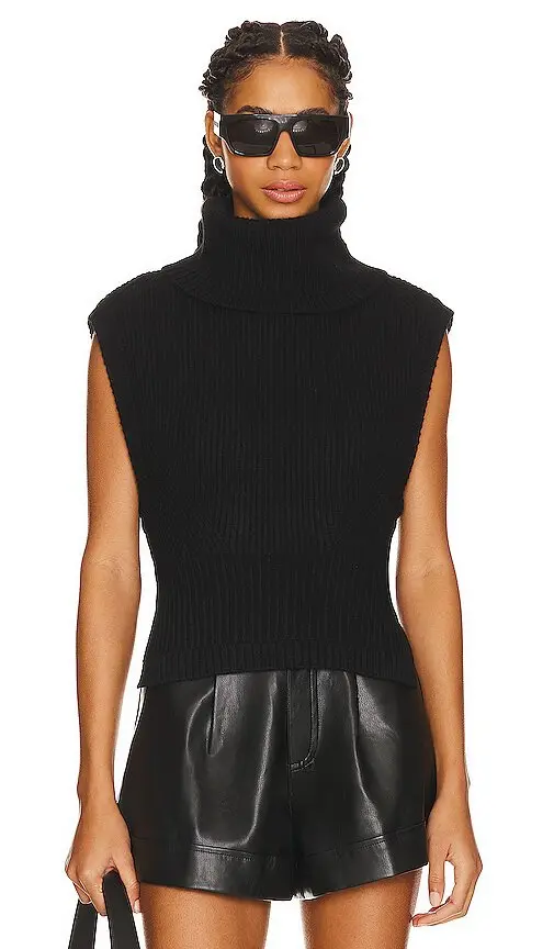 Simkhai Maple Sweater Top - Black