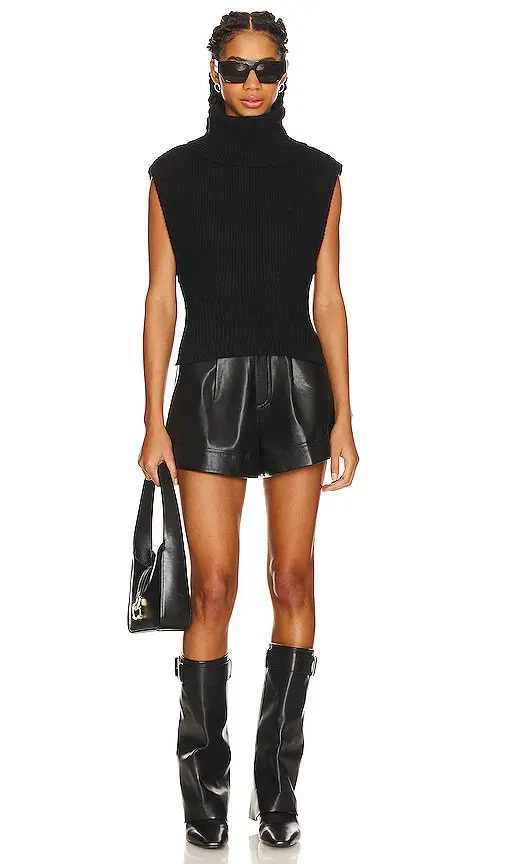 Simkhai Maple Sweater Top - Black