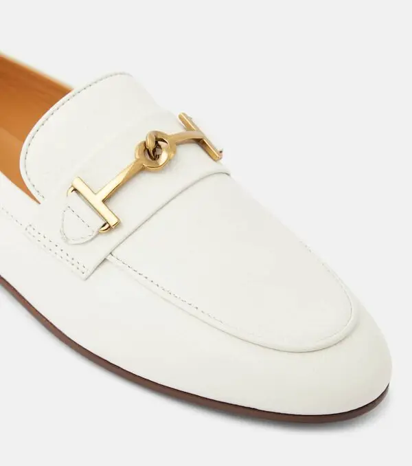 TOD'S Double T Leather Loafers