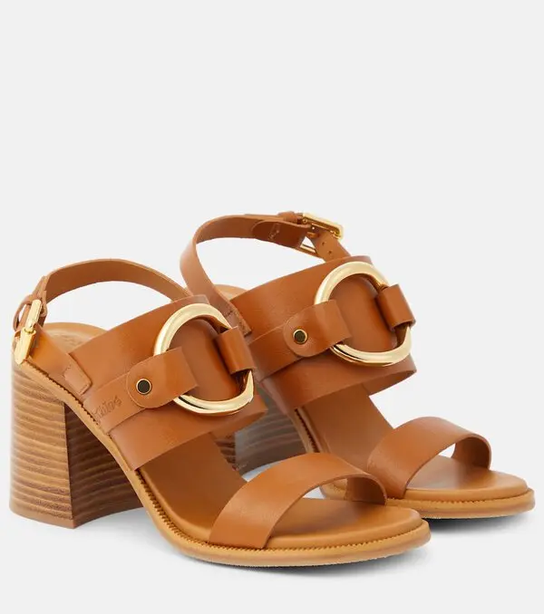 See By Chloé Hana Leather Sandals - Brown