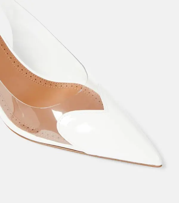 Alaïa Cœur Slingback Pumps - White