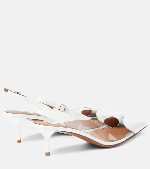 Alaïa Cœur Slingback Pumps - White