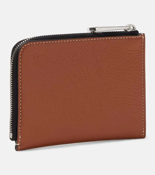 Moncler X Palm Angels Leather Card Holder - Black | Editorialist