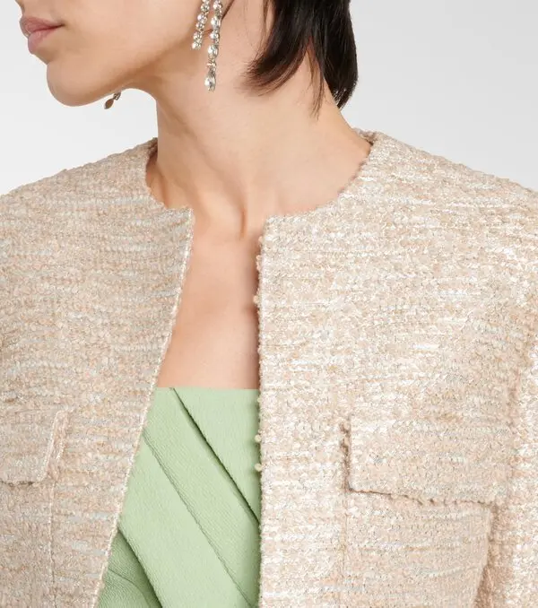 EMILIA WICKSTEAD Pheblia Cropped Tweed Jacket