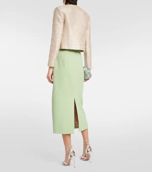 EMILIA WICKSTEAD Pheblia Cropped Tweed Jacket