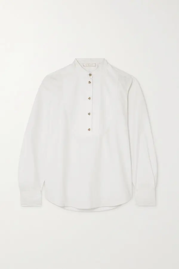 Chloé Net Sustain Organic Cotton-poplin Blouse