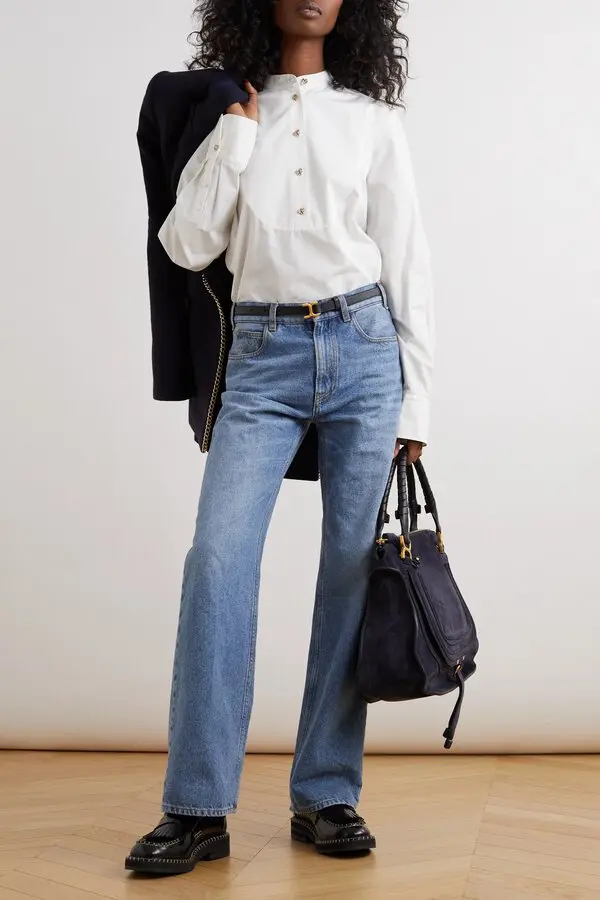 Chloé Net Sustain Organic Cotton-poplin Blouse