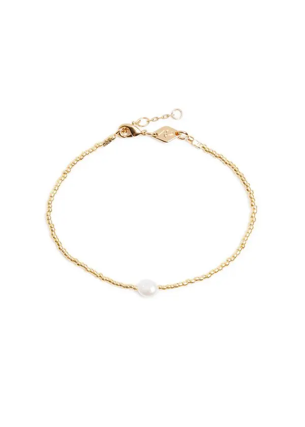 Anni Lu Pearly Gold-plated Beaded Bracelet - Pearl