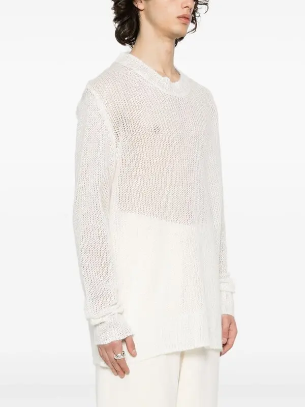 JIL SANDER Logo Intarsia-knit Cotton Jumper