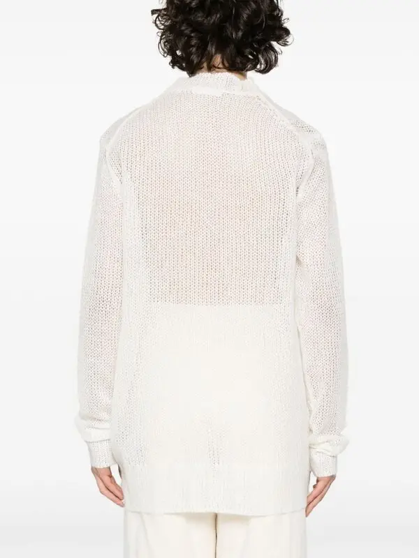 JIL SANDER Logo Intarsia-knit Cotton Jumper