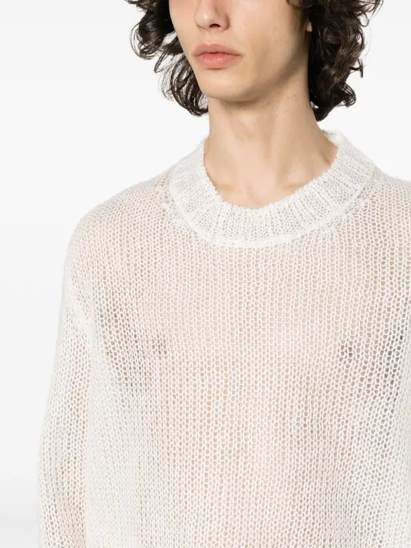 JIL SANDER Logo Intarsia-knit Cotton Jumper