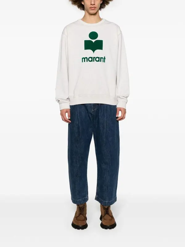 Isabel Marant Étoile Mikoy Flocked-logo Sweatshirt