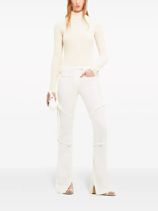 COURREGES Ribbed Jumper With Logo