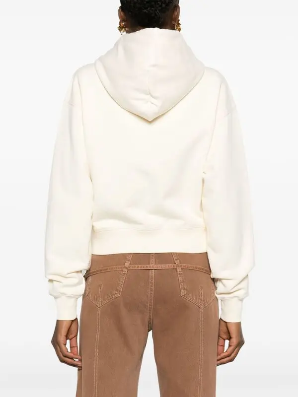 Jacquemus Cropped Hoodie - Neutrals