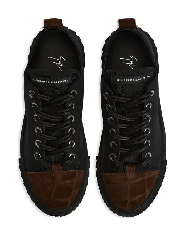 GIUSEPPE ZANOTTI Blabber Lace-up Sneakers - Black