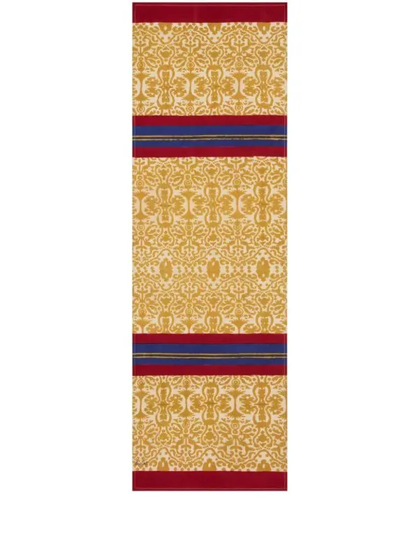 LISA CORTI Damask Cotton Runner - Neutrals