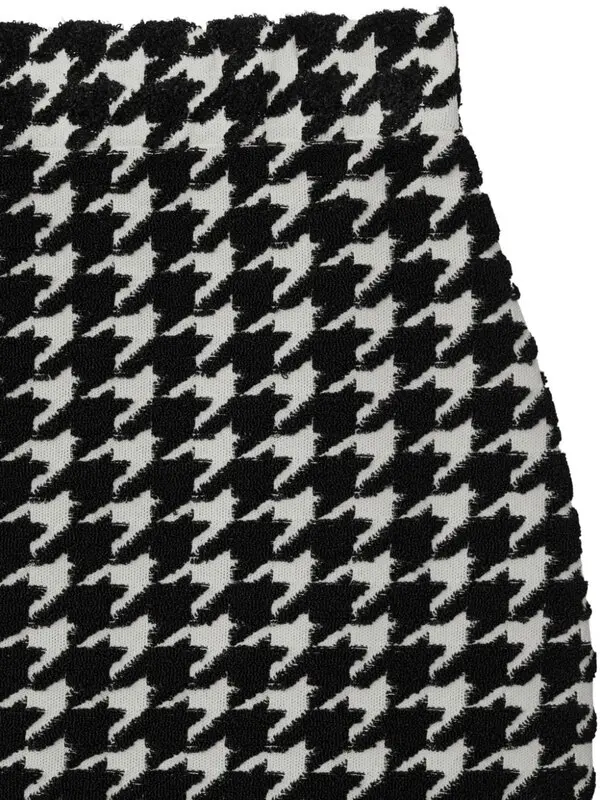 Burberry Houndstooth Mini Skirt