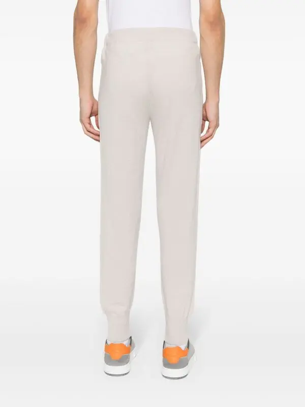 Eleventy Drawstring-fastening Cashmere Track Pants - Neutrals