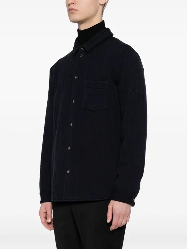 Giorgio Armani Quilted Press-stud Shirt