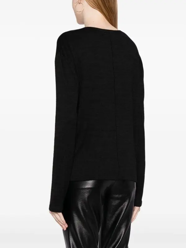 Rag & Bone Hudson Fine-knit Sweatshirt - Black