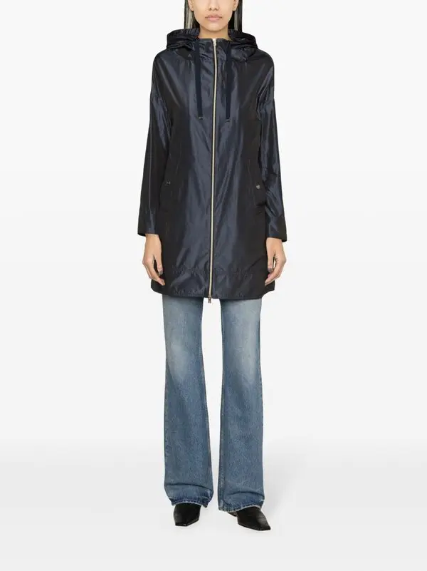 Herno Iridescent Effect Hooded Parka - Blue
