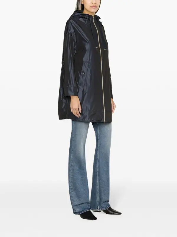 Herno Iridescent Effect Hooded Parka - Blue