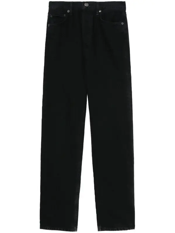 AGOLDE 90's Pinch Waist Straight-leg Jeans - Black
