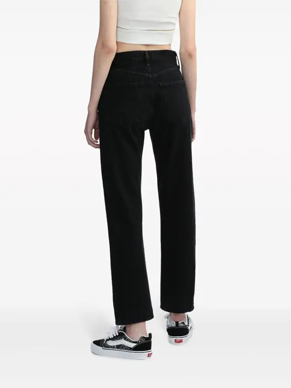 AGOLDE 90's Pinch Waist Straight-leg Jeans - Black