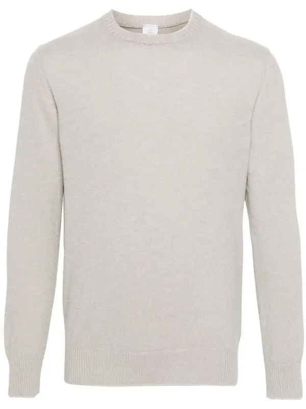 Eleventy Crew Neck Jumper - Green