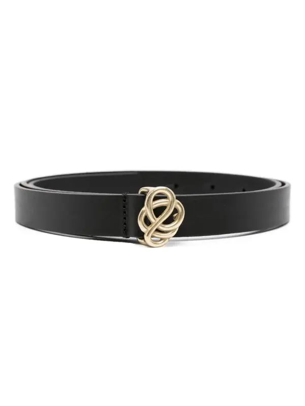BY MALENE BIRGER Ouma Leather Belt - Black