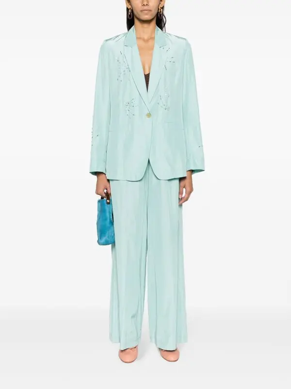 FORTE_FORTE High-waisted Wide-leg Trousers