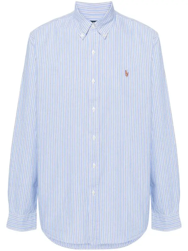 Polo Ralph Lauren Striped Cotton Shirt - Blue