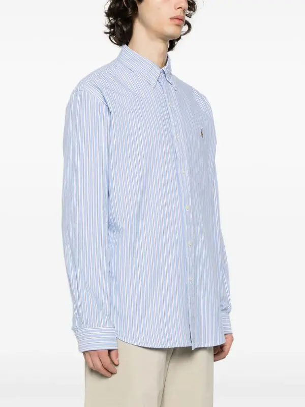 Polo Ralph Lauren Striped Cotton Shirt - Blue