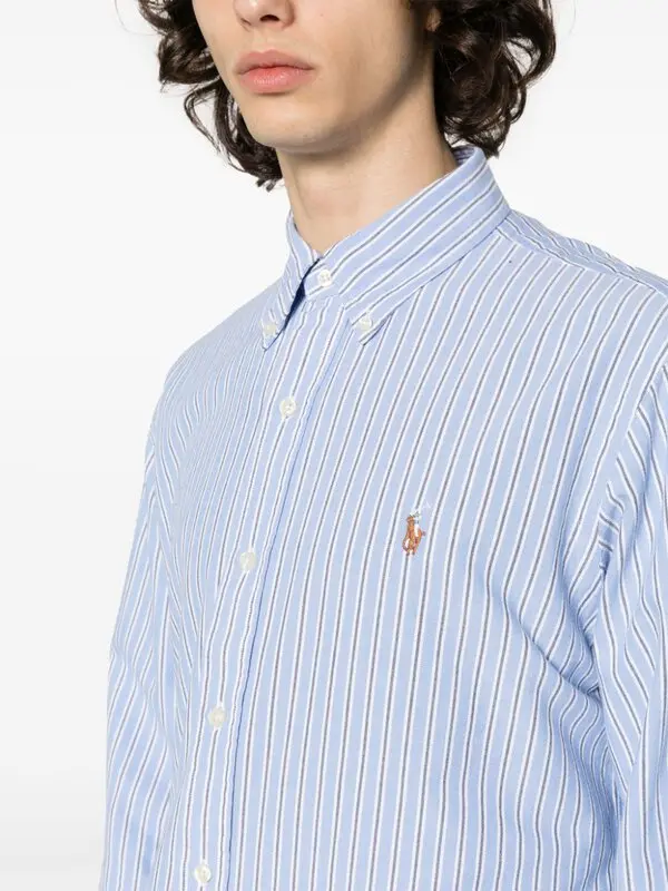 Polo Ralph Lauren Striped Cotton Shirt - Blue
