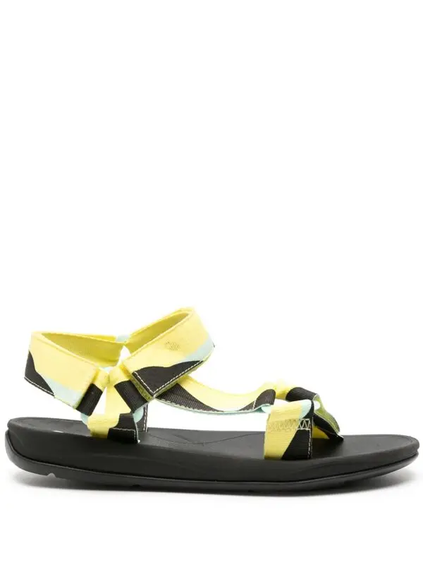 Camper Graphic-print Touch-strap Sandals